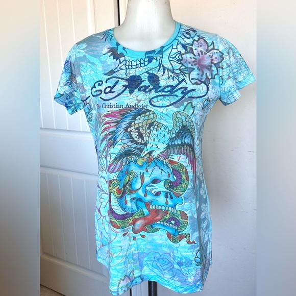 Ed Hardy | Tops | Rare Ed Hardy Y2k Top | Poshmark
